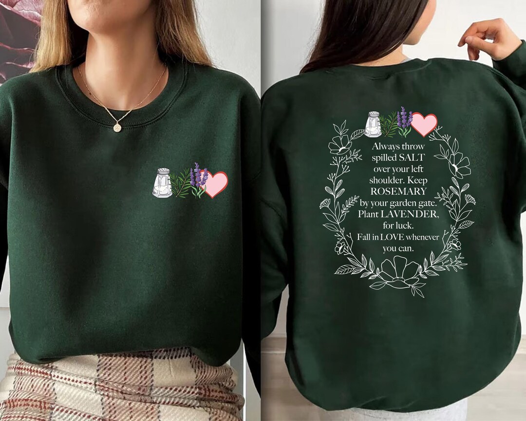 Practical Magic Shirt, Salt Rosemary Lavender Love Front and Back ...