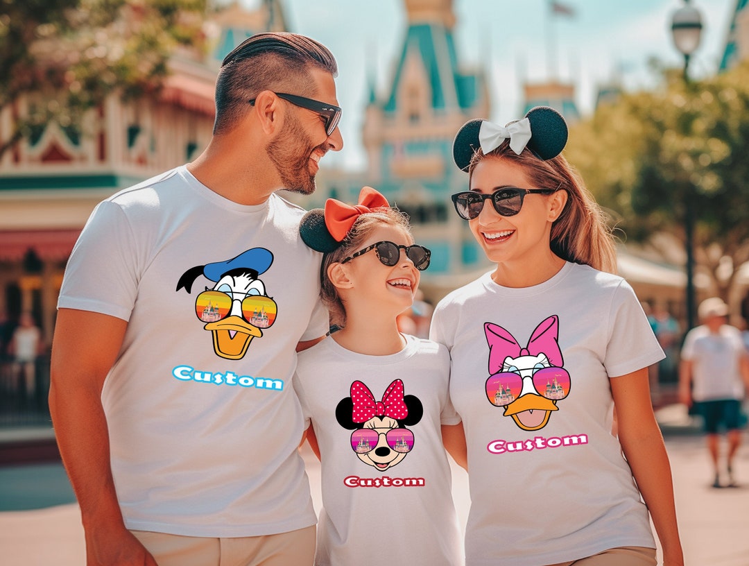 Custom Disney Family Shirts , Disney Characters T-sirts, Family Disney Squad Shirts, Disney ...