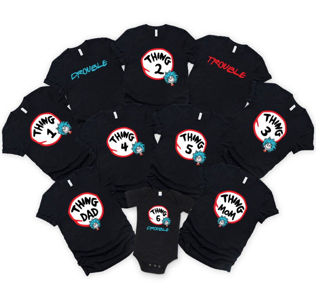 Thing Group Shirts, Thing 1 Thing 2 Thing 3 T-shirt,thing Family ...