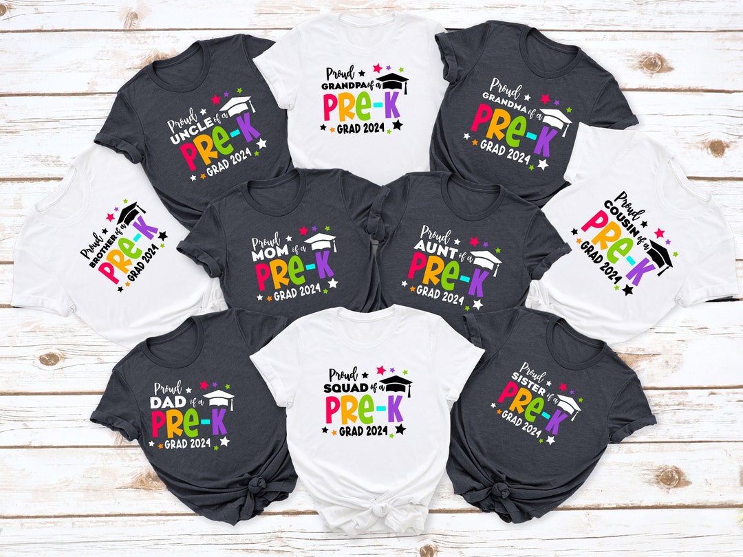 Custom Pre-k Graduation Shirt, Family Pre-k Graduation T-shirt ...