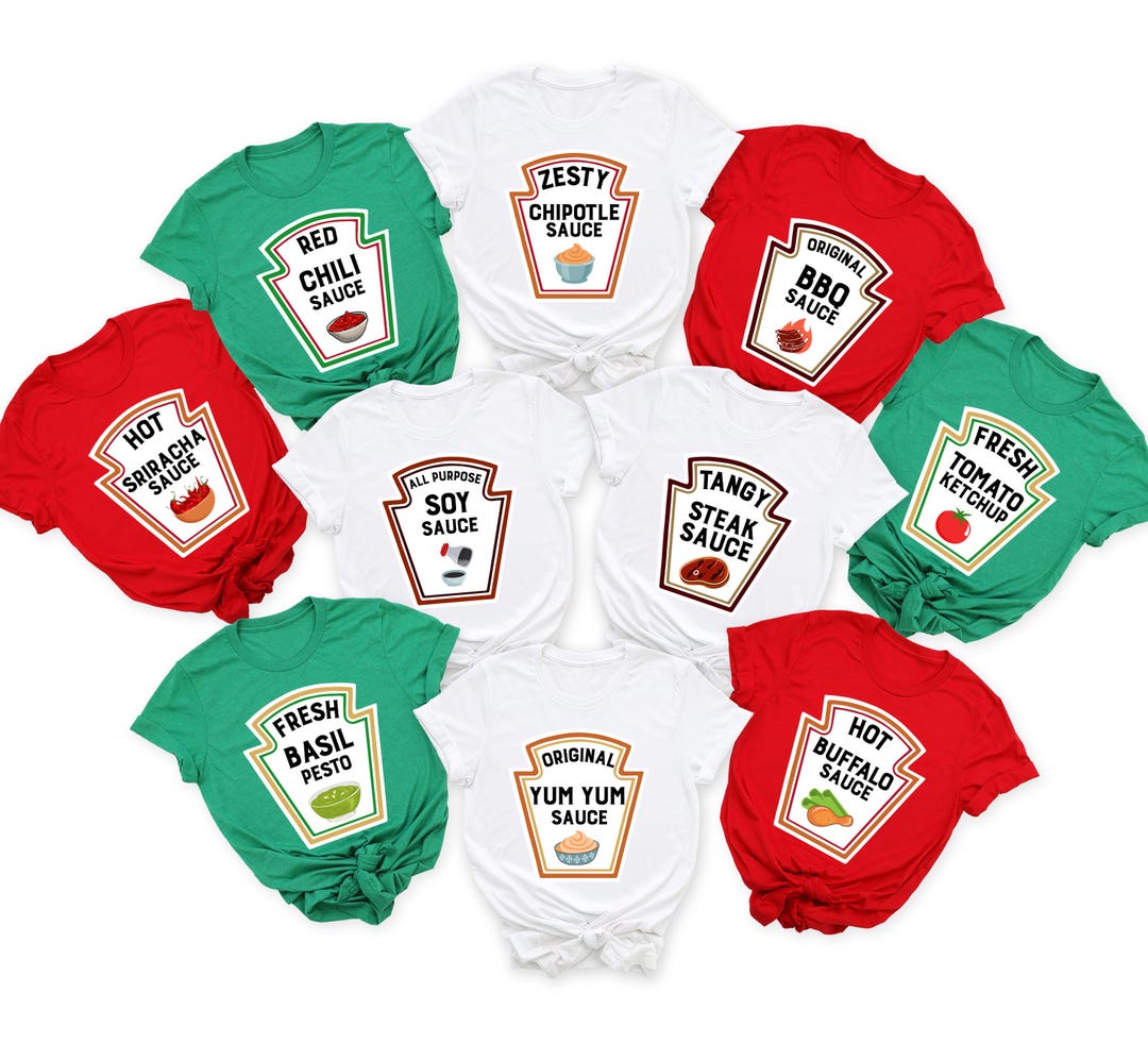Funny Group Condiments Shirts, Matching Condiment Halloween Costume ...