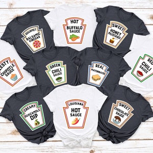 Funny Group Condiments Shirts, Matching Condiment Halloween Costume ...