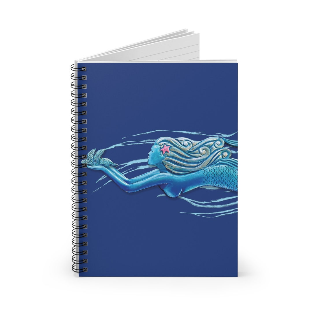 Jake Jones Gallery Mermaid Spiral Notebook Ruled Line artwork Comes ...