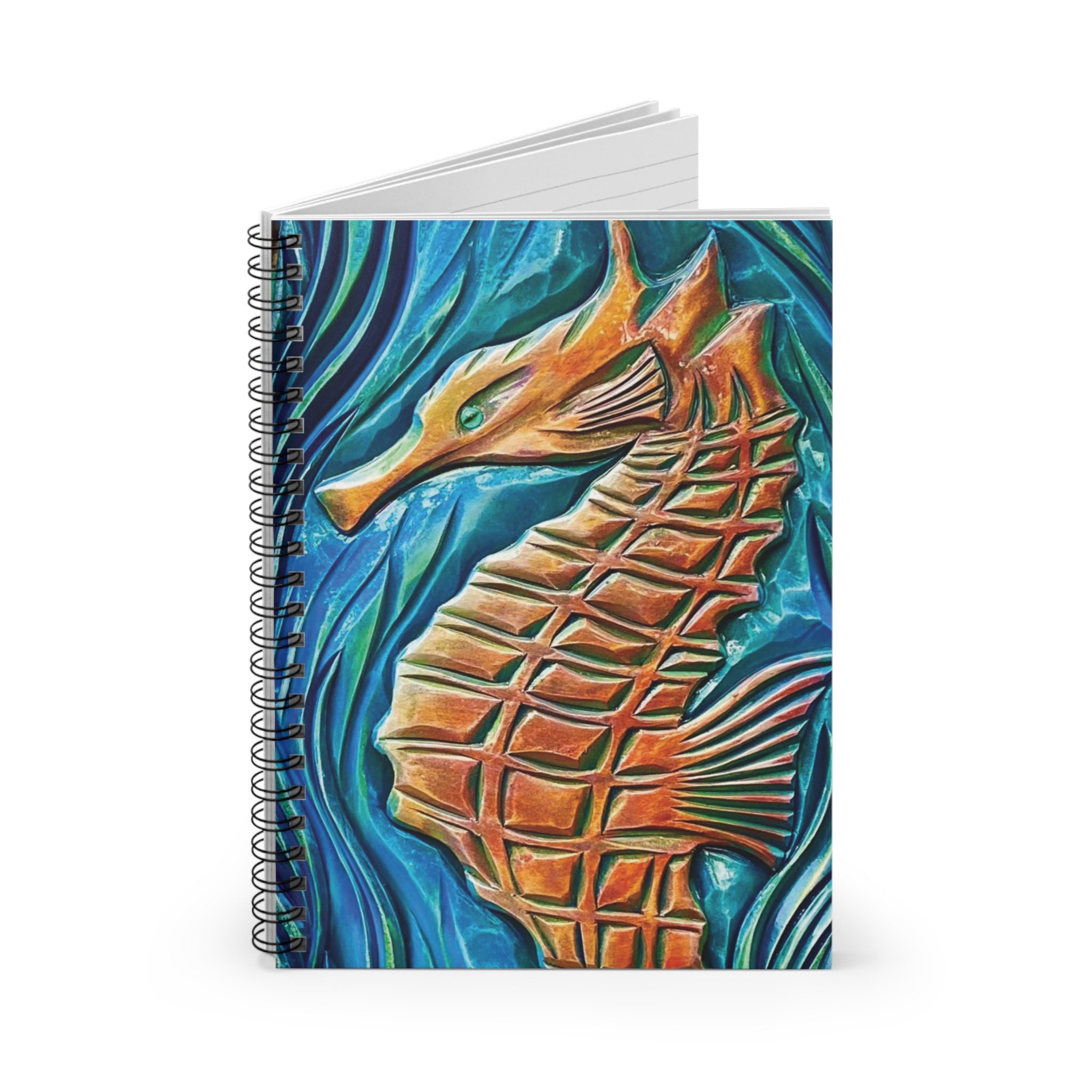 Jake Jones Gallery Seahorse Spiral Notebook artwork Comes From Actual ...
