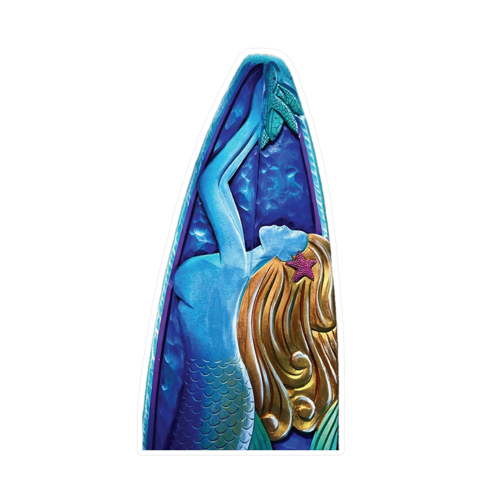 Jake Jones Gallery Carved Mermaid Vinyl Sticker Decals artwork From ...