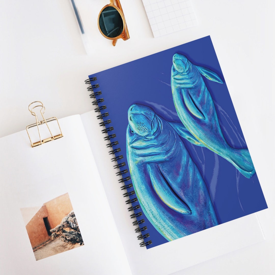 Jake Jones Gallery Manatees Spiral Notebook (artwork Comes From Actual ...