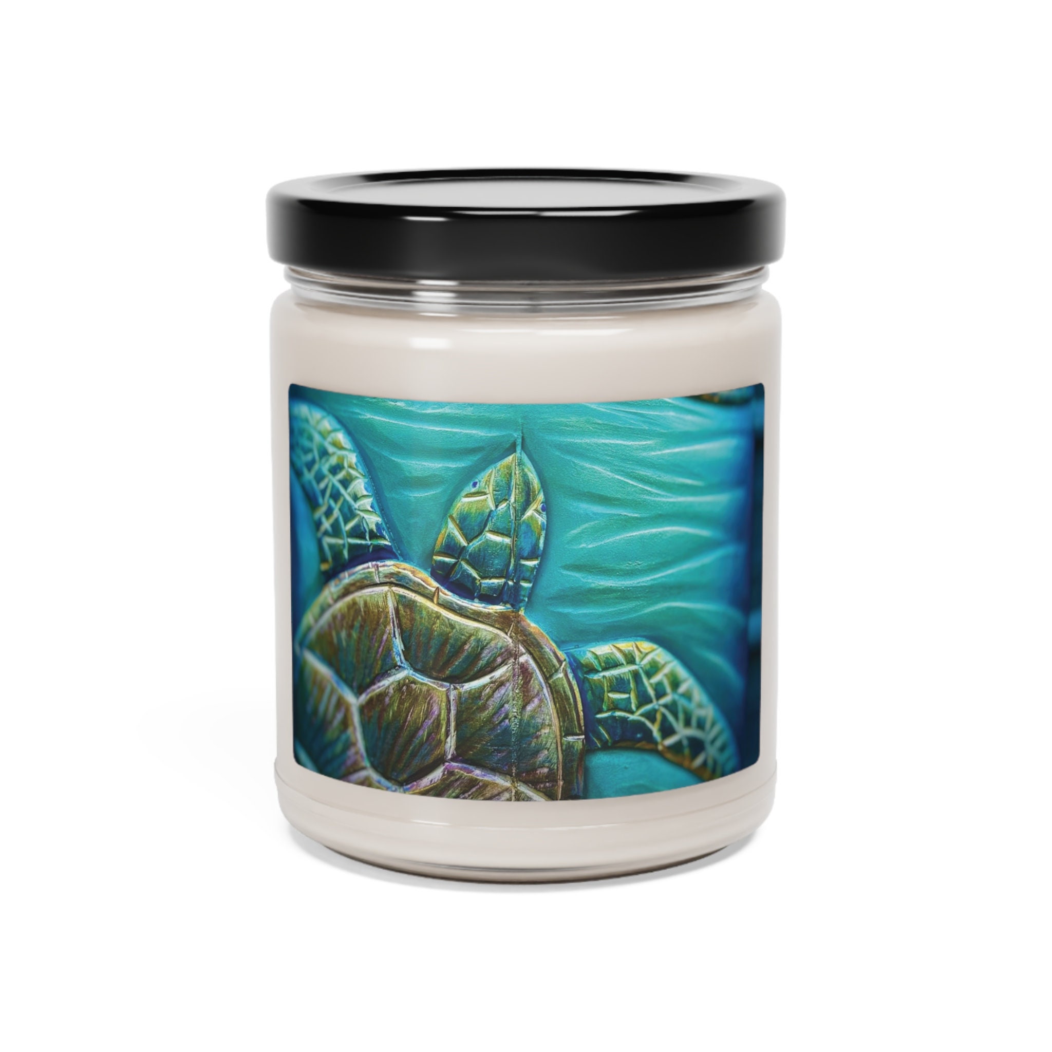 Jake Jones Gallery Sea Turtle Art Scented Soy Candle, 9oz artwork From ...