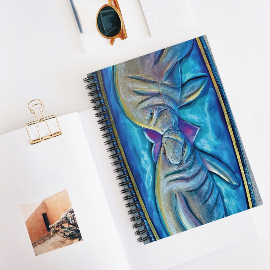 Jake Jones Gallery Kissing Manatees Spiral Notebook (artwork Comes From ...