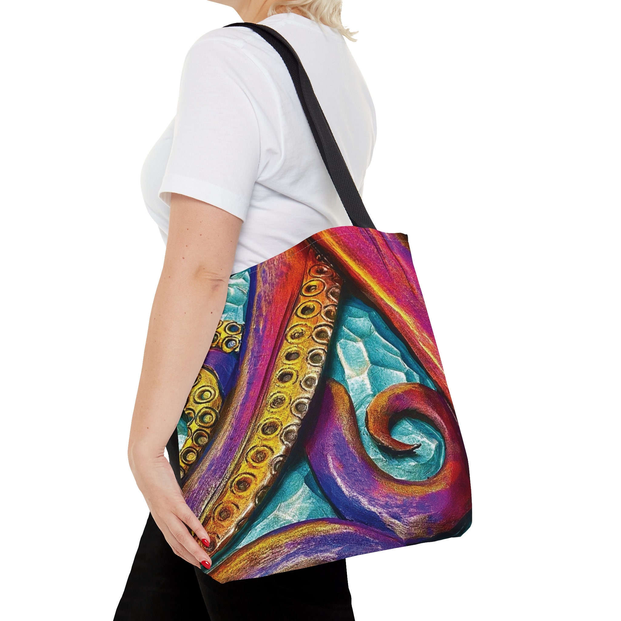 Jake Jones Gallery Artistic Octopus Beach Tote Bag (artwork Comes From ...