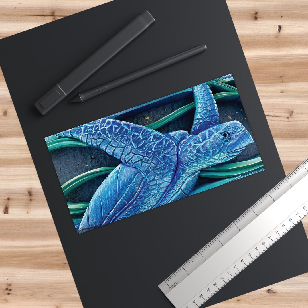 Jake Jones Gallery Sea Turtle Car Bumper Sticker artwork Comes From ...