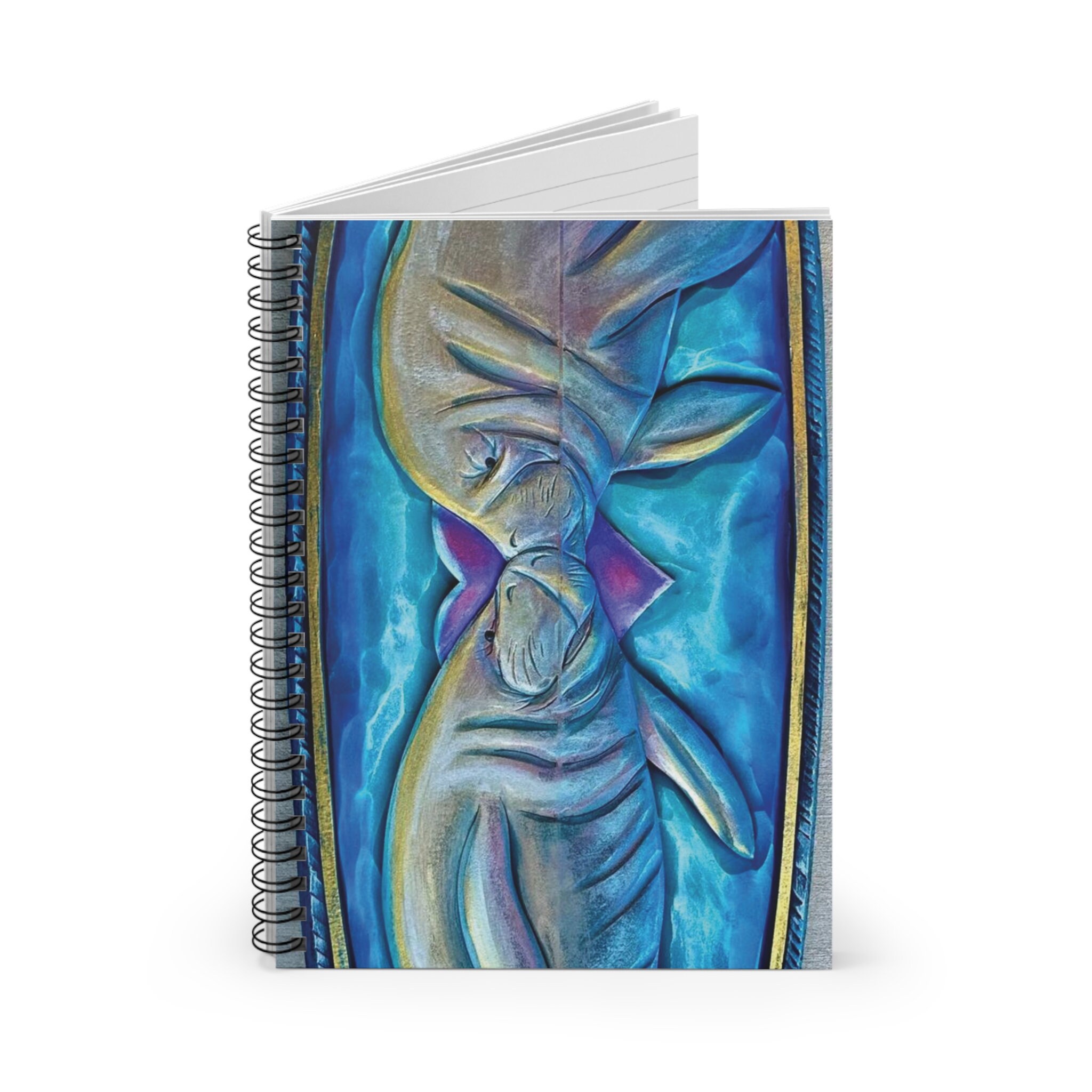 Jake Jones Gallery Kissing Manatees Spiral Notebook (artwork Comes From ...