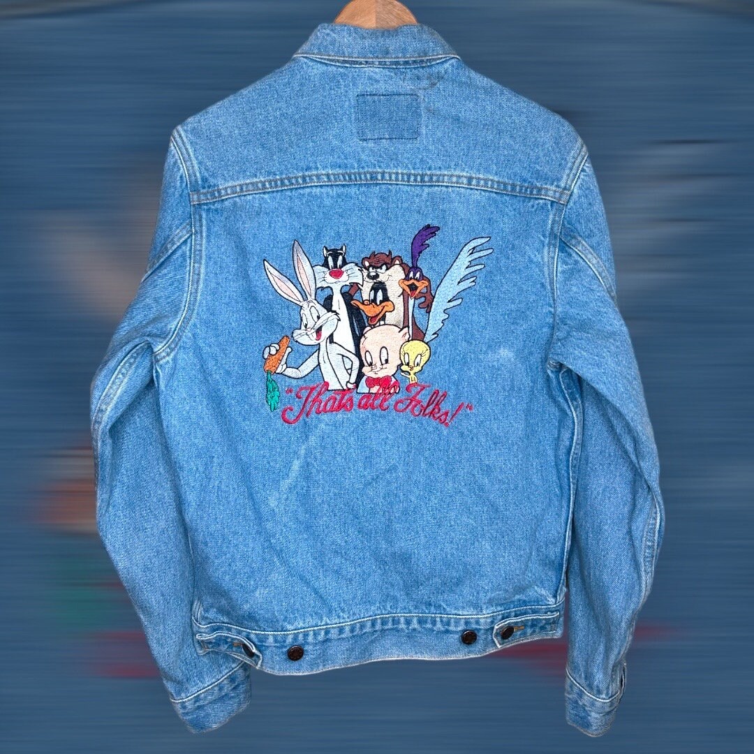 Vintage Looney Tunes Denim Jacket - Etsy