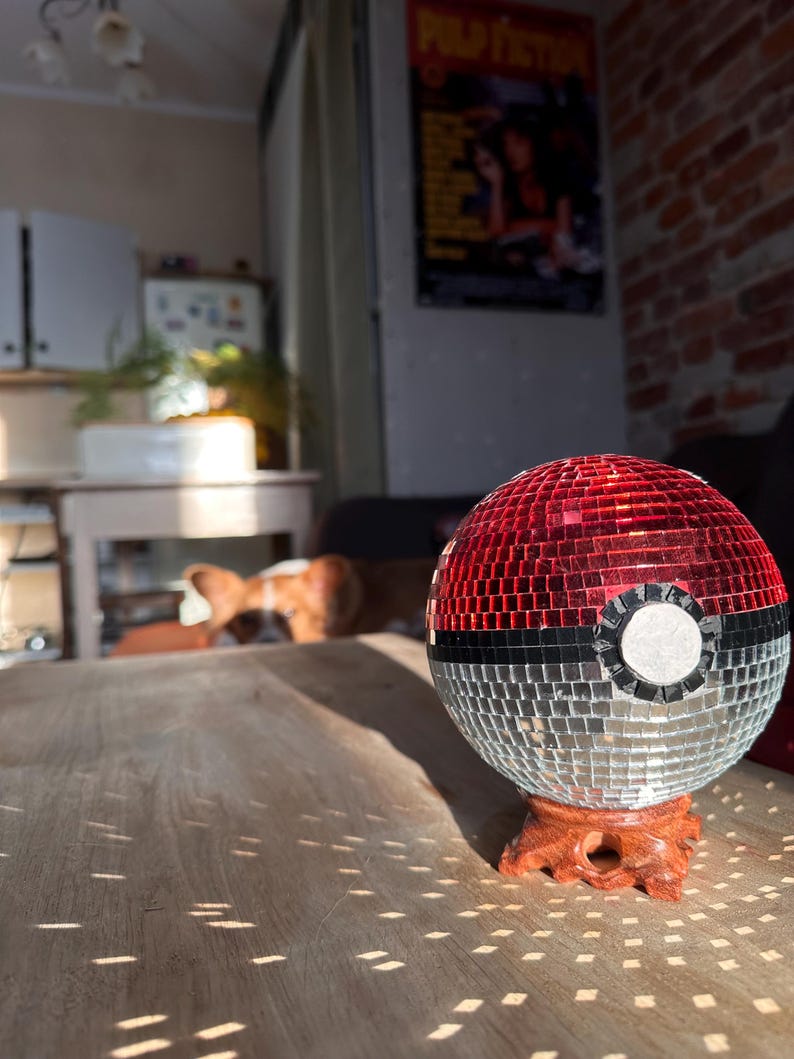 Unique Disco Ball Pokeball Inspired - Etsy
