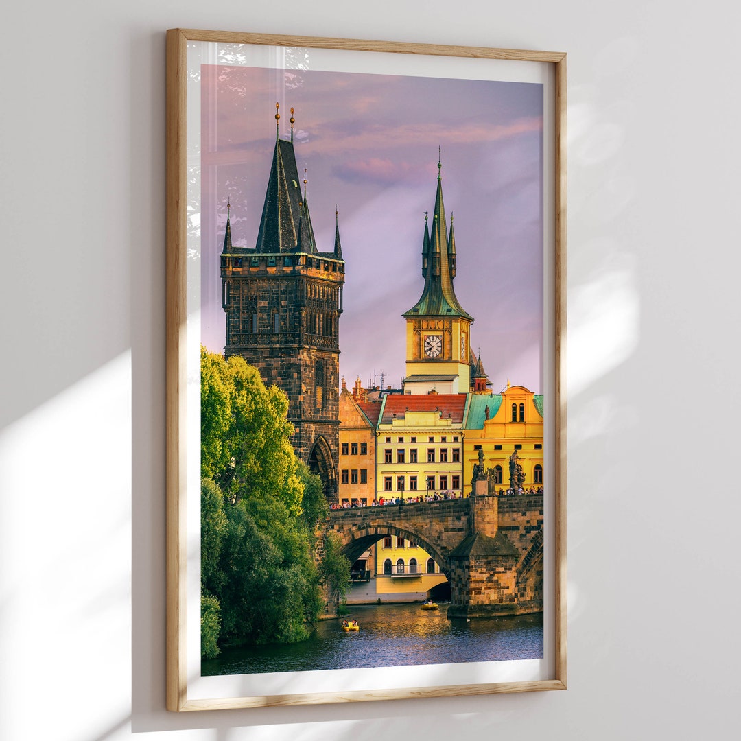 Prague Travel Poster, Prague Poster Print, Prague Wall Art, Prague Wall ...