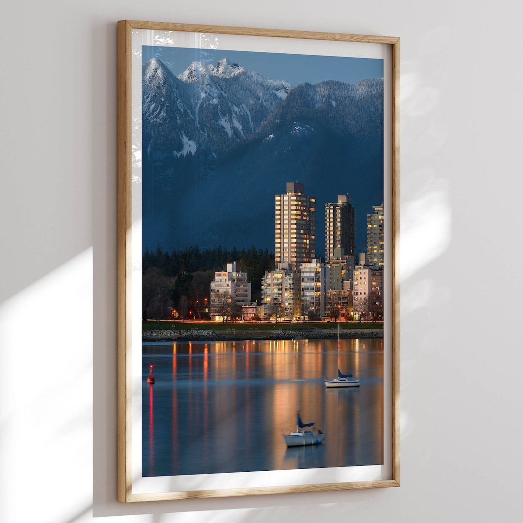 Vancouver Print, English Bay, Vancouver Poster, Vancouver Wall Art ...