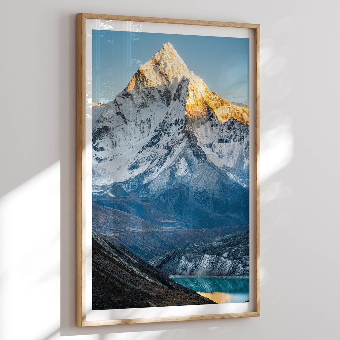 Nepal Print, Nepal Poster, Nepal Wall Art, Amadablam Mountain ...