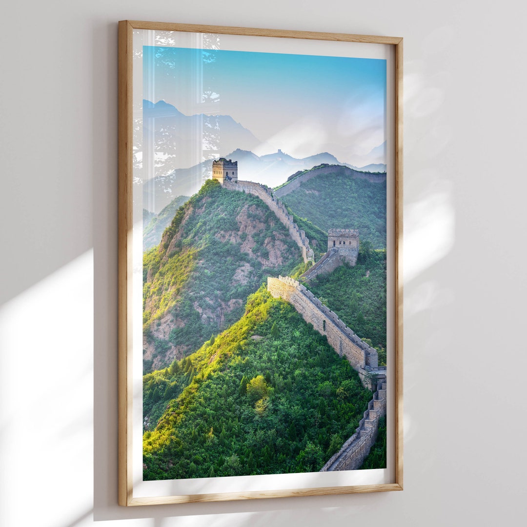 Great Wall of China Photography, Great Wall Poster, Travel, Great Wall ...