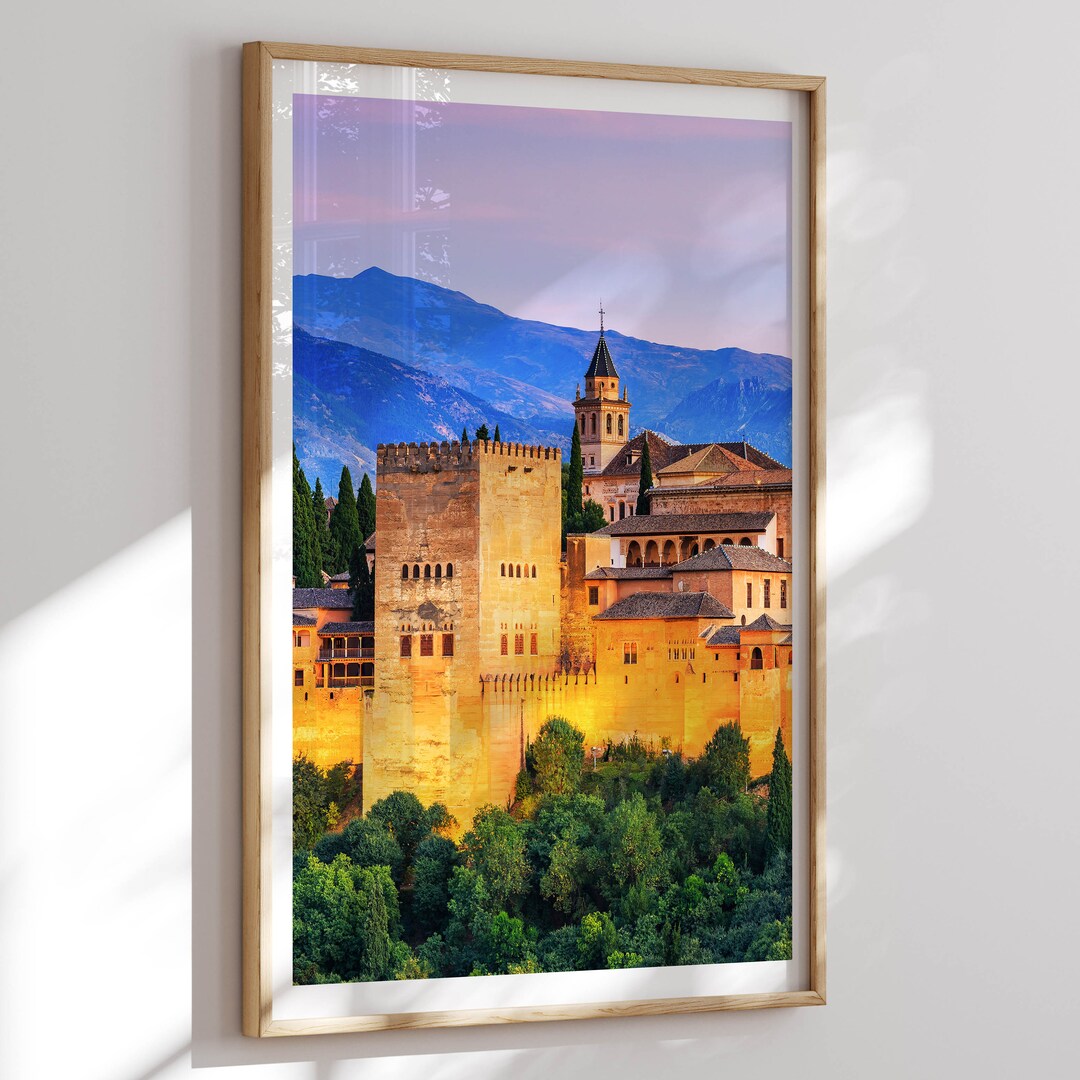 La Alhambra Print, Granada Poster, Spain Art Print, Granada Wall Art ...