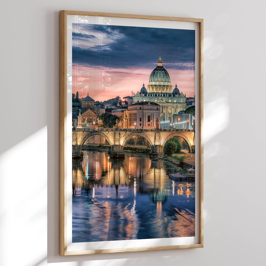 Rome Print, St Peter's Basilica Rome Wall Art, Rome Poster, Rome Photo ...