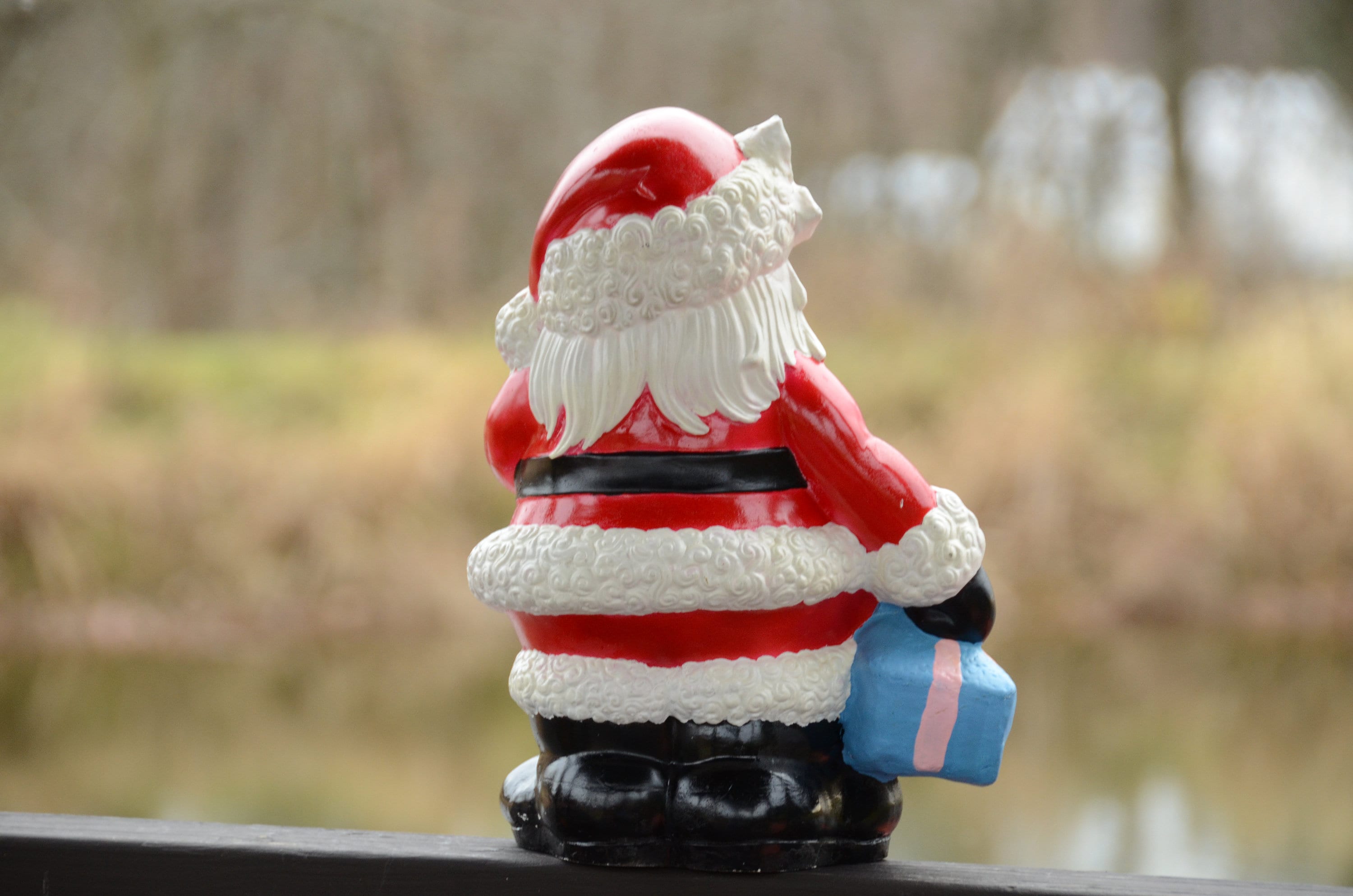Vintage WINKING SANTA Ceramic Statue | Hand-painted Winking Santa From ...