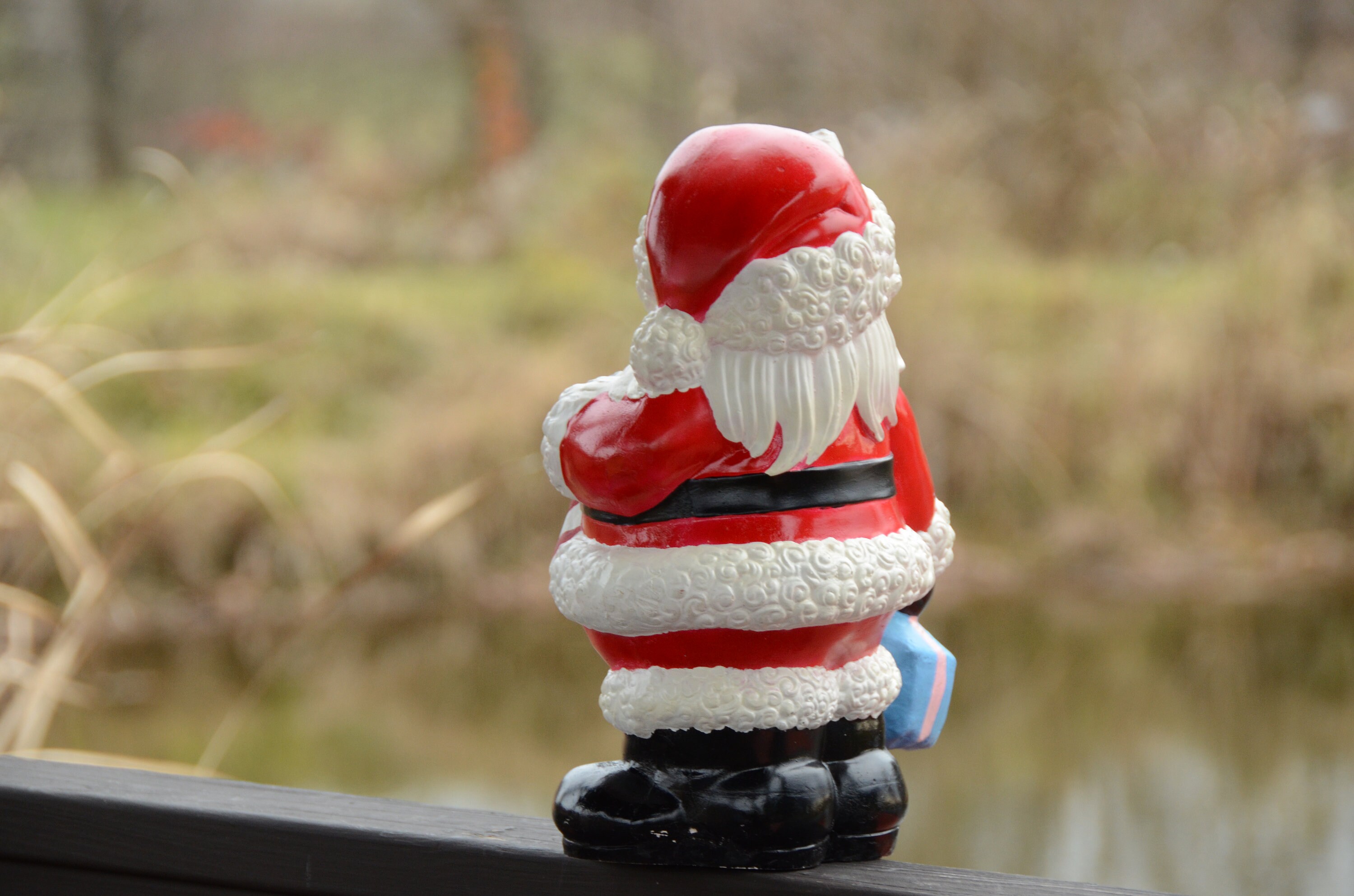 Vintage WINKING SANTA Ceramic Statue | Hand-painted Winking Santa From ...