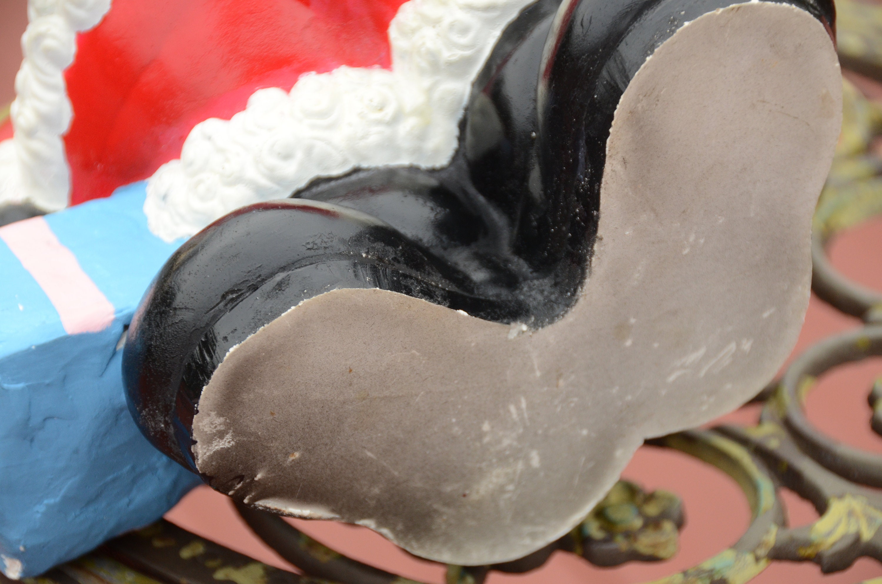 Vintage WINKING SANTA Ceramic Statue | Hand-painted Winking Santa From ...