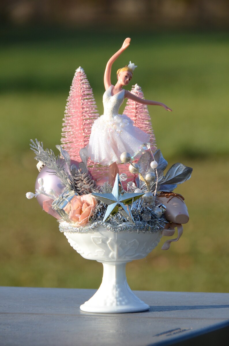 Ballerina CENTERPIECE Floral Arrangement | Christmas Table Top ...