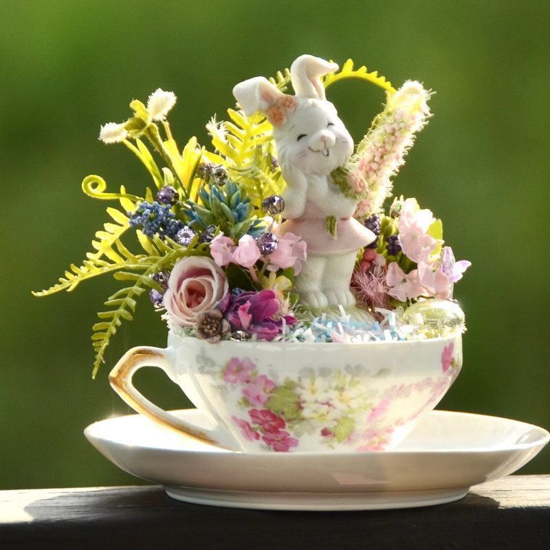 Floral Tea Cup - Etsy