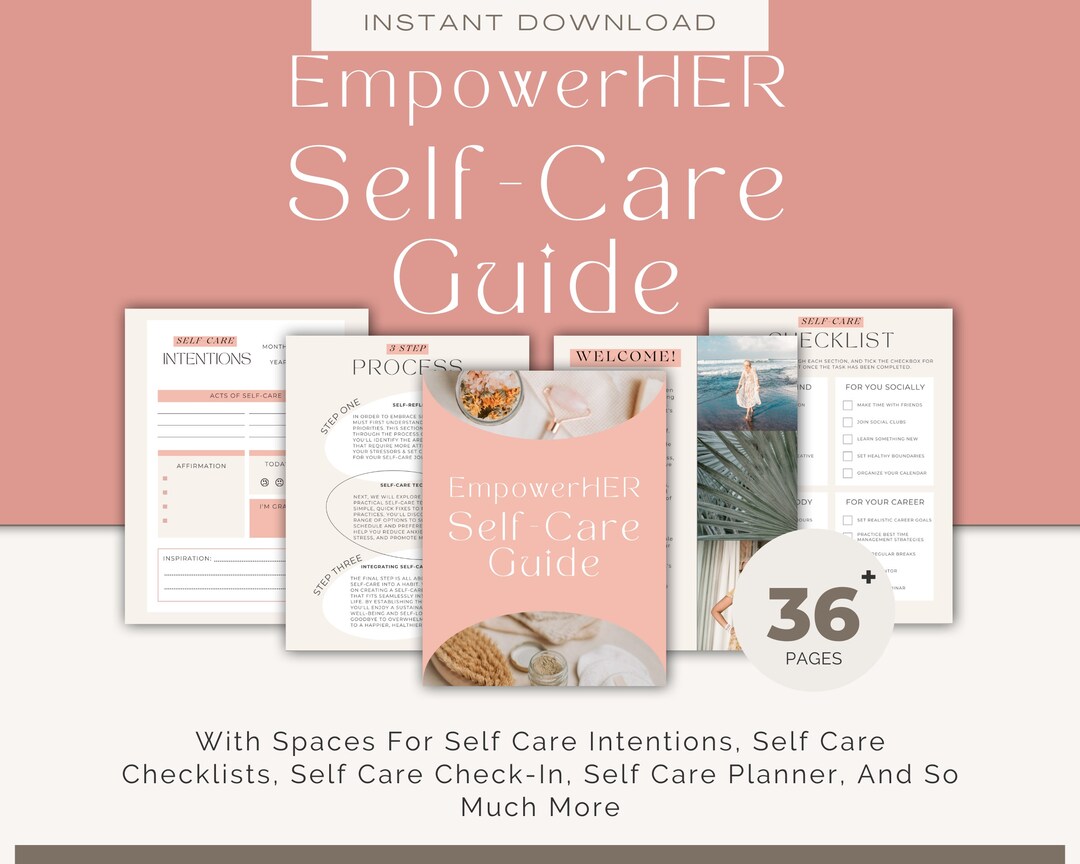 Self-care Guide, Self Care Checklist, iPad Planner, Goodnote Planner ...