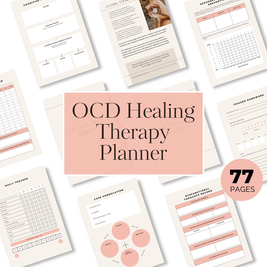 OCD Healing Therapy Planner - Etsy