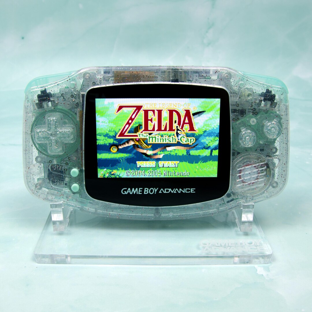 Custom Glittery Game Boy Advance IPS M2 – Glittery Buttons, USB-C ...
