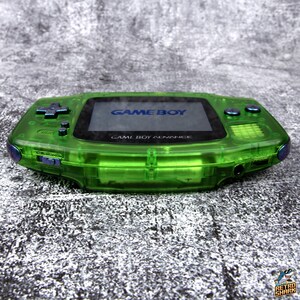 Custom Clear Green Game Boy Advance IPS M2 – Chameleon Green Buttons ...