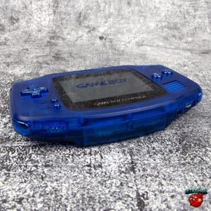 Custom Clear Blue Game Boy Advance IPS 3.0, Chrome Blue Buttons ...