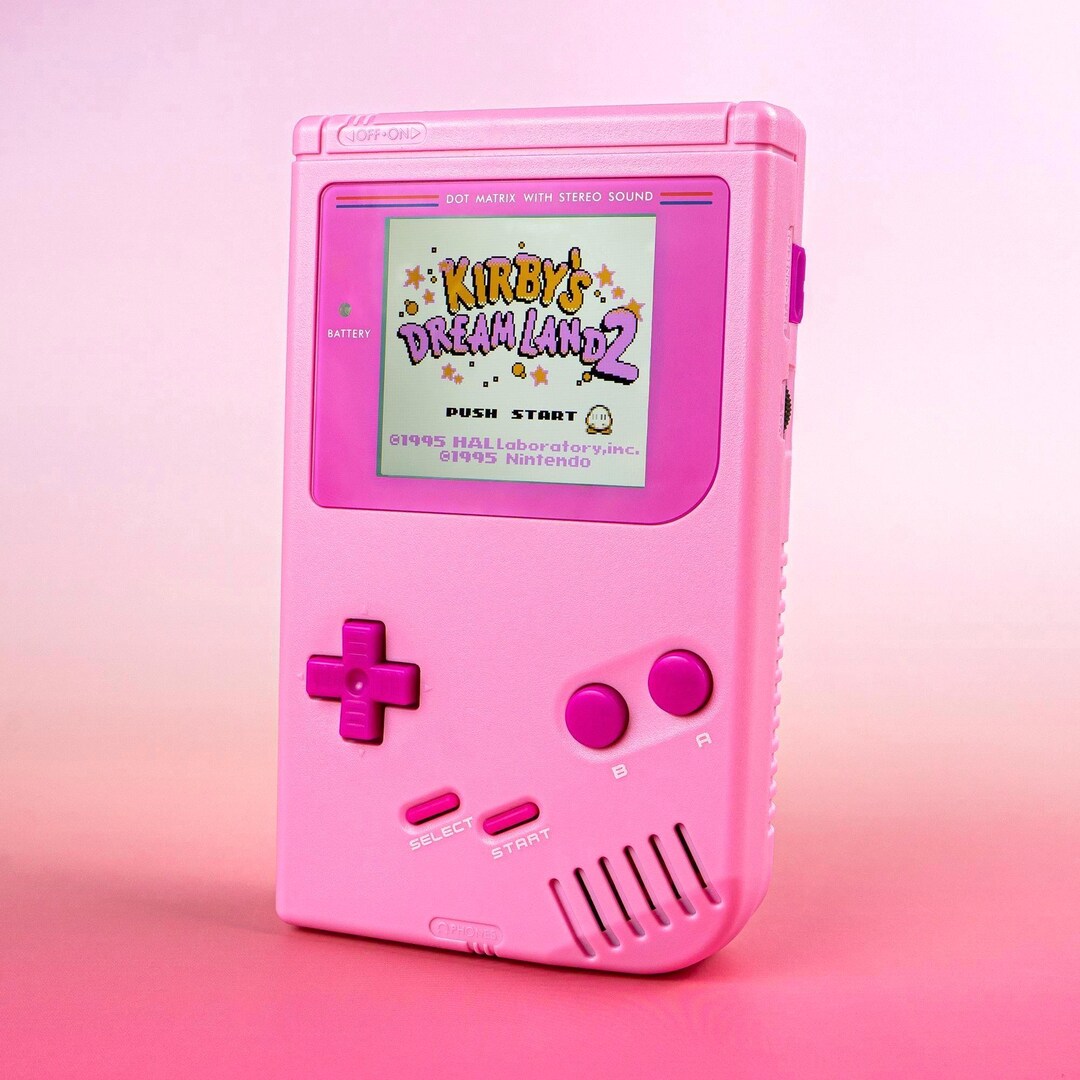 Kōyō Pulse Game Boy DMG IPS Q5 | Pink Shell | Fuchsia Pink Buttons ...