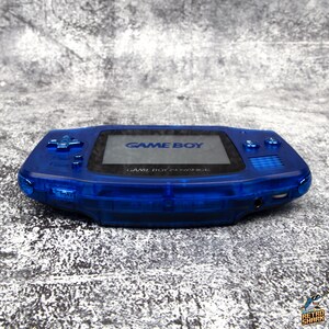 Custom Clear Blue Game Boy Advance IPS M2 – Chrome Blue Buttons, USB-C ...