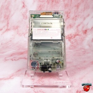 Custom Clear Pink White Game Boy Color IPS 2.45'' – LED Battery Level ...