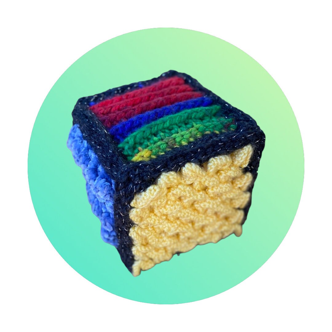 Sensory Cube Rainbow Fidget Toy Baby's First - Etsy