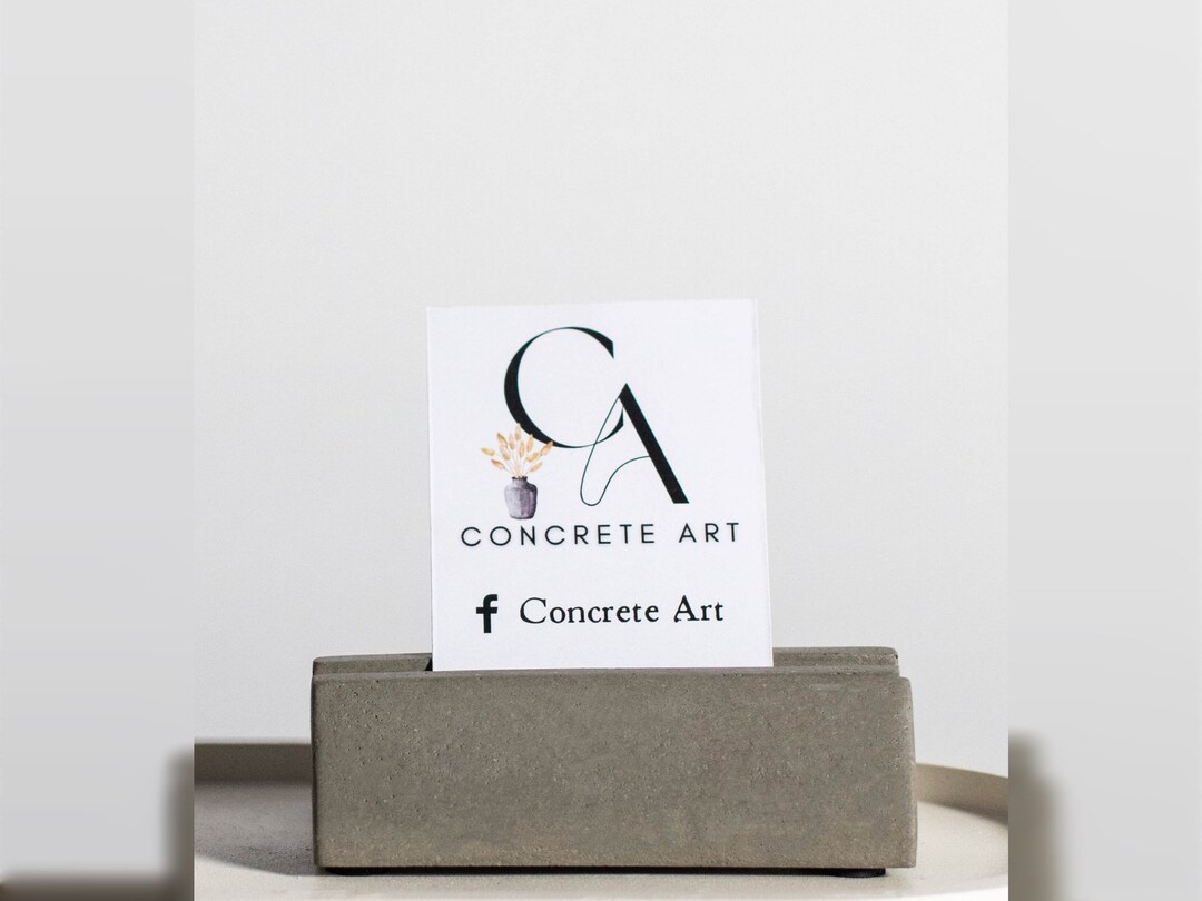 Handmade Concrete Card Holder - Etsy