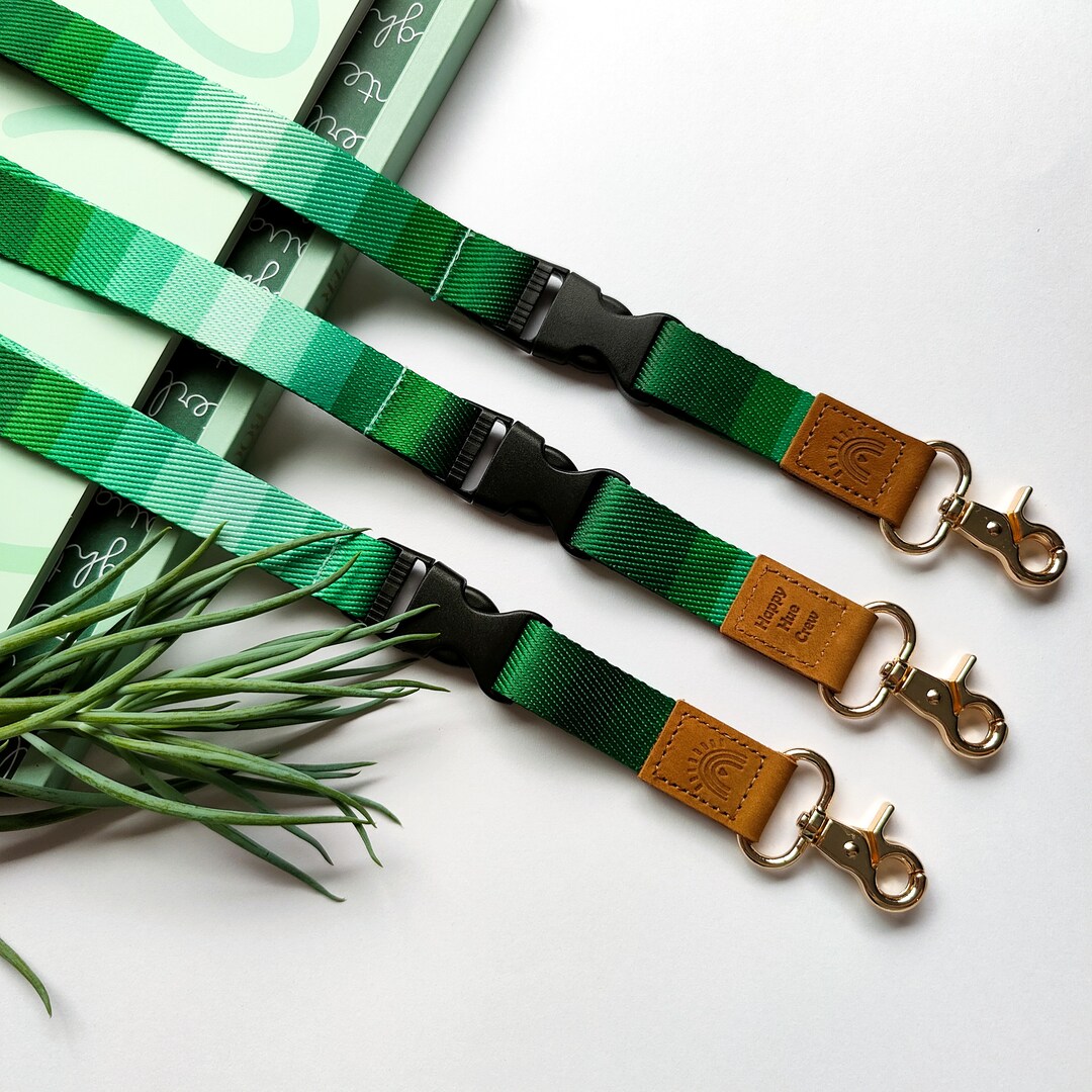 Premium Fabric Lanyard | Double Breakaway Safety Clasp | Evergreen ...