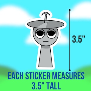 Children's Sprunki Sticker Pack Gaming Stickers Roblox Sprunk ...