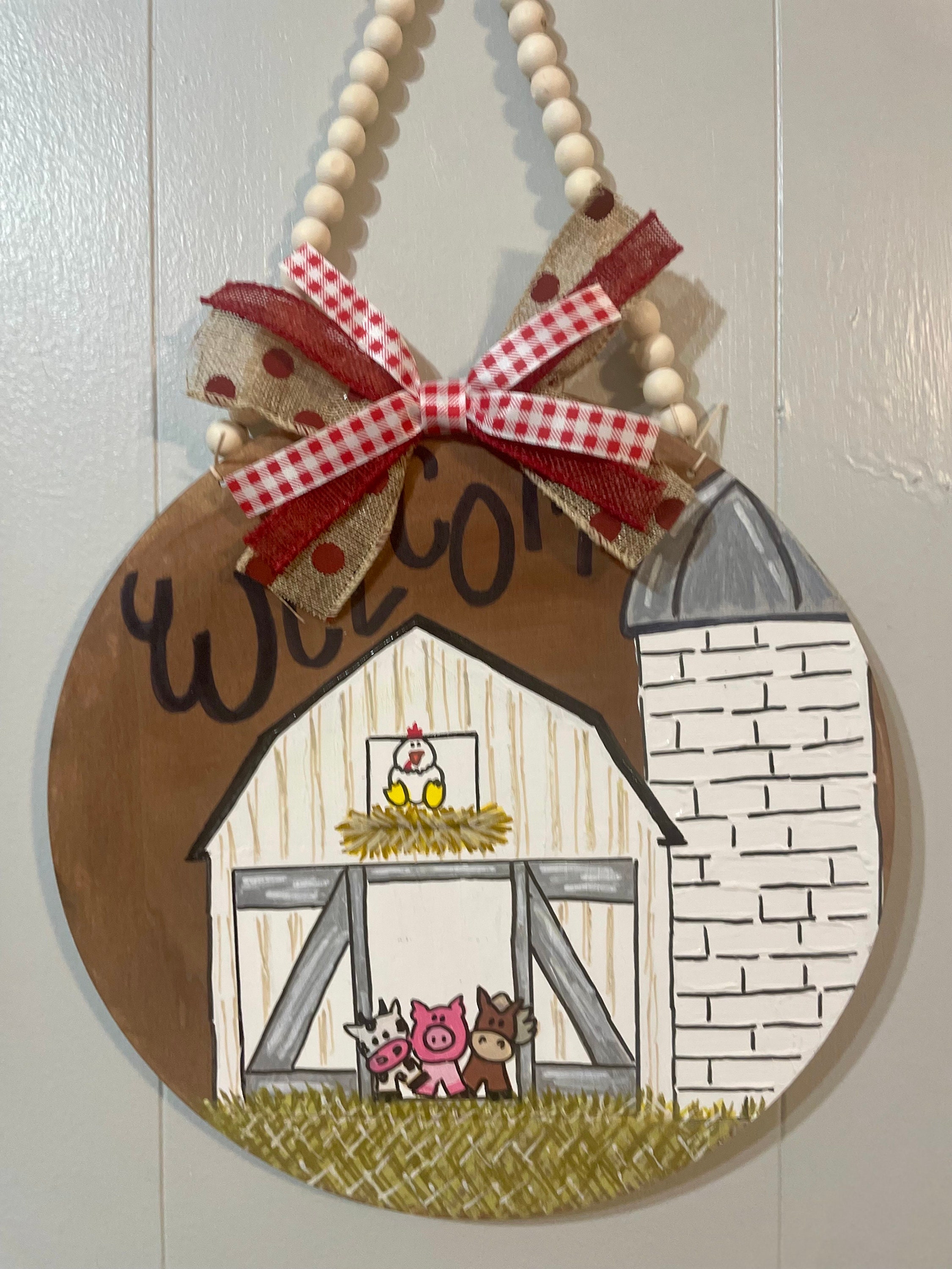 Barnyard Gang Door Hanger - Etsy