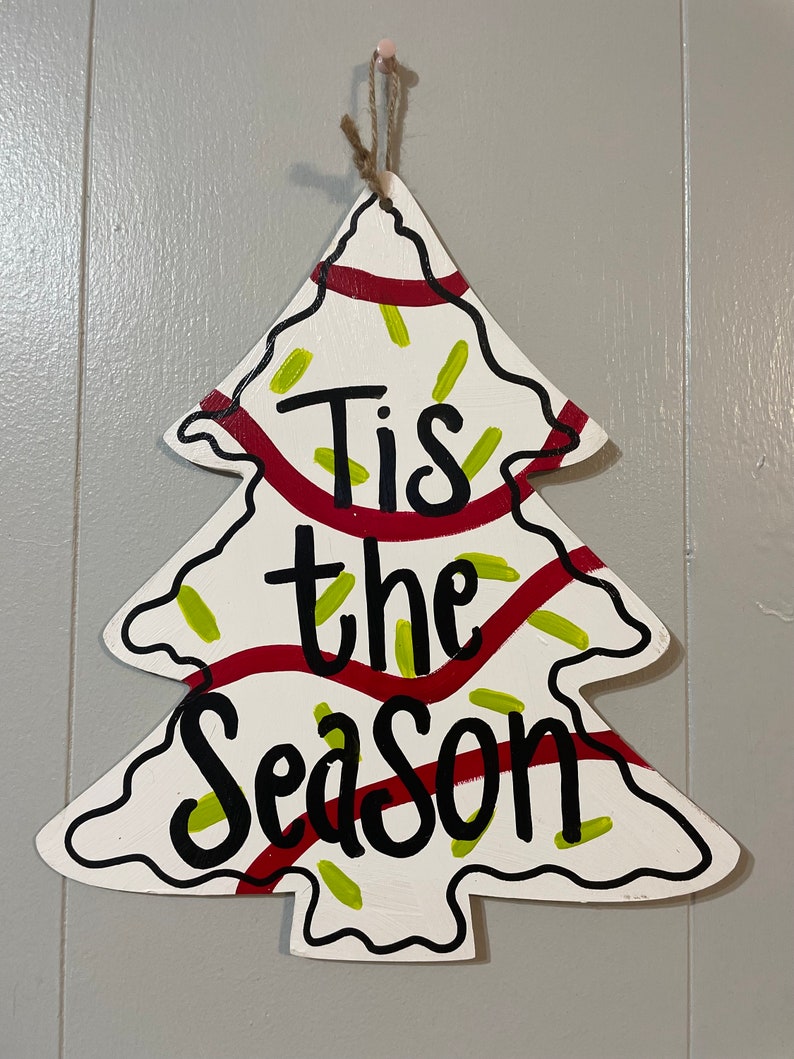Christmas Tree Door Hangers Etsy
