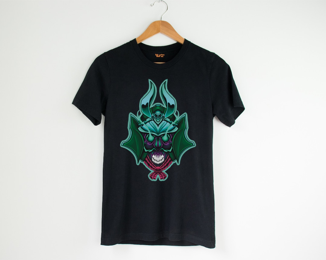 Bushido Skull Neo-traditional T-shirt | Samurai Skull Tee | Tattoo Art ...