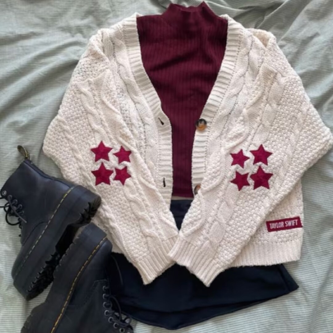 Taylor Swift Merch Red Cloak Cardigan - Etsy