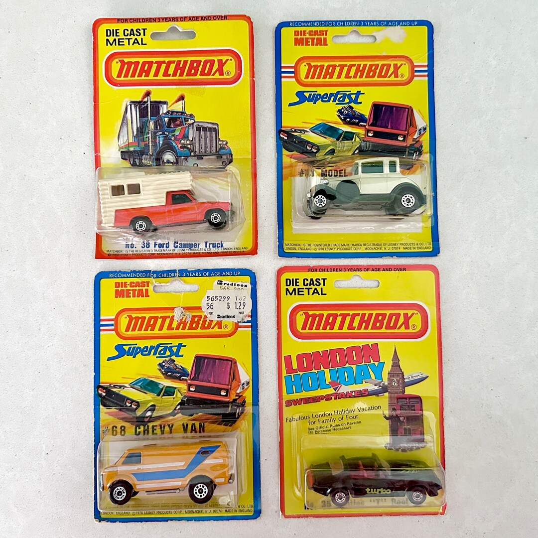 1970s / 1980s Matchbox Lesney Superfast Cars in Their Original Blister ...