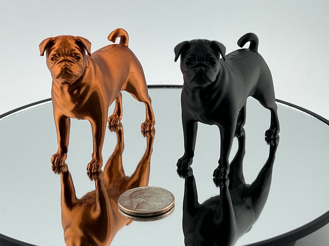 Pug - Puggle - Pug Statue - Pug Sculpture - 3D Pug - Pug Decoration ...