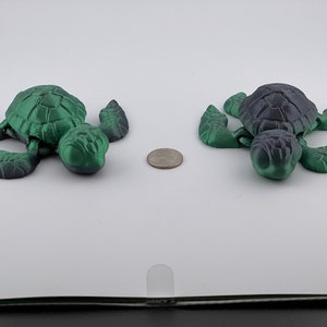 Sea Turtle 3D Printed Articulating - Etsy