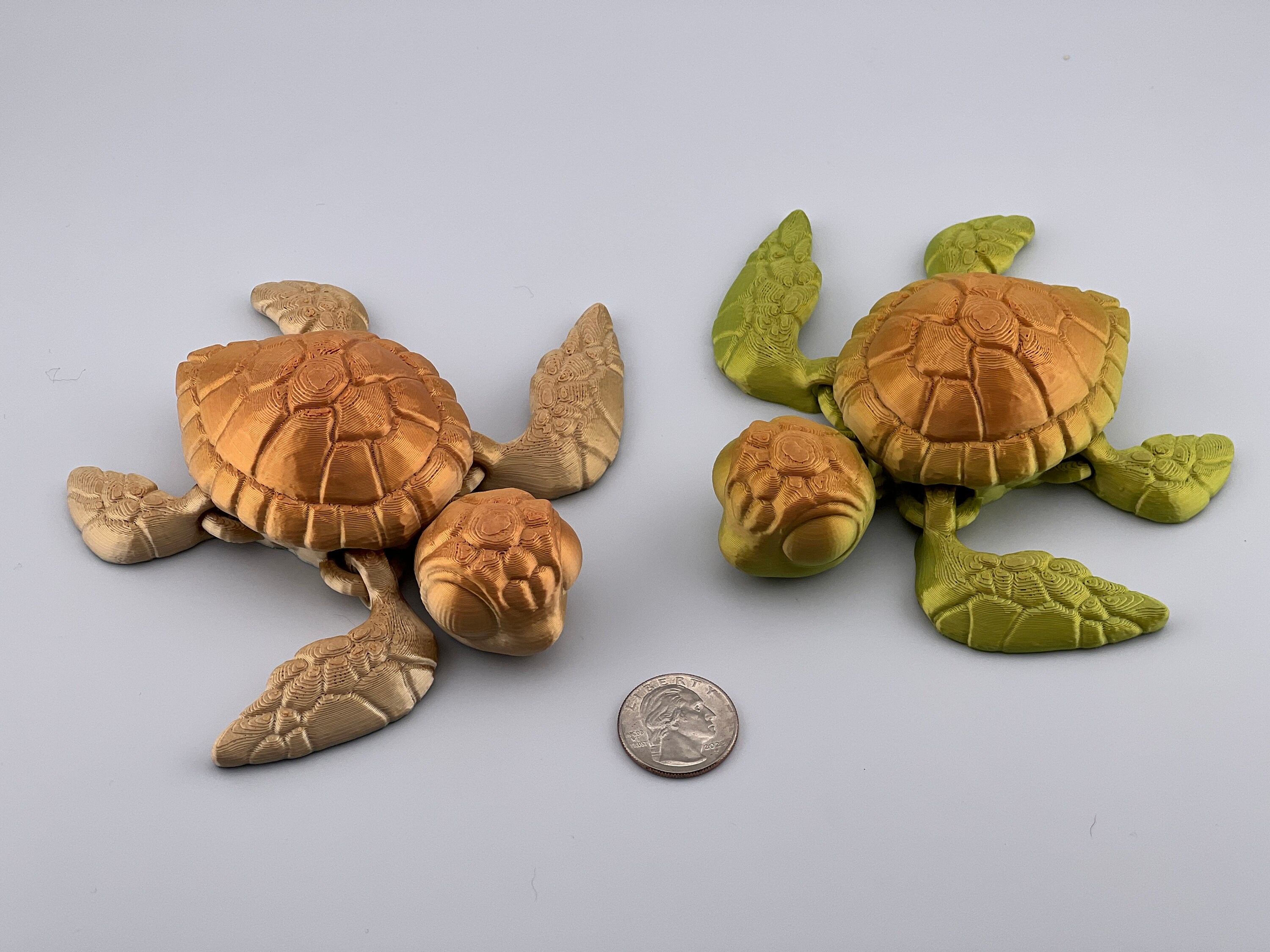 Sea Turtle 3D Printed Articulating - Etsy
