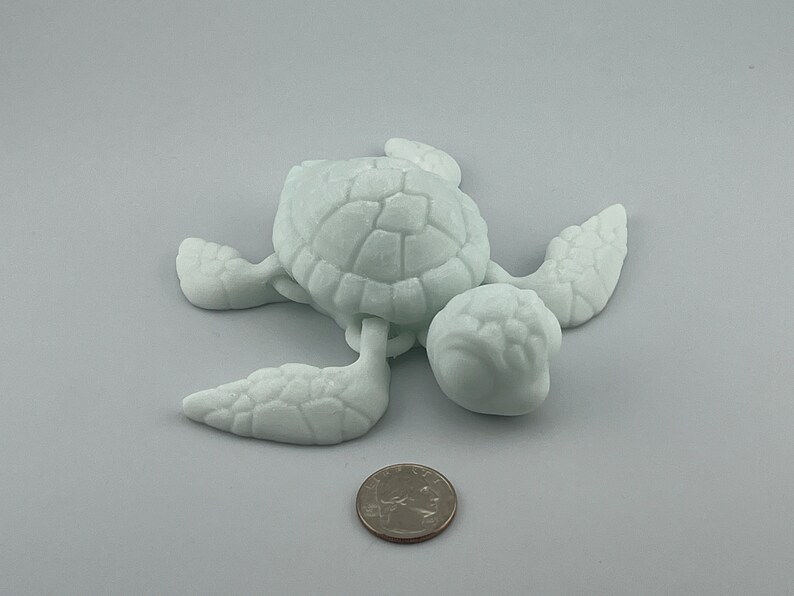 Sea Turtle 3D Printed Articulating - Etsy