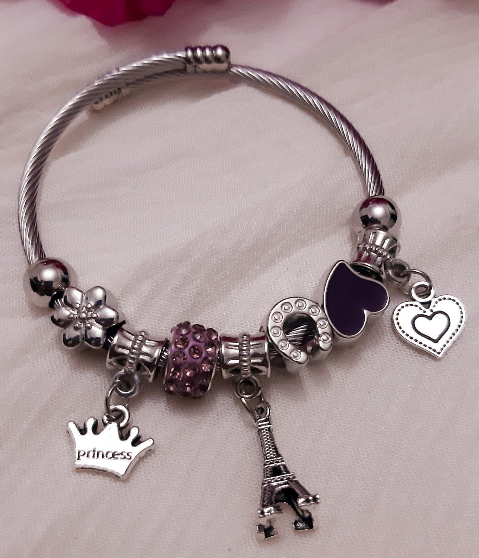 Stainless Steel Charm Bracelet Types White Birch Fit Pandora - Etsy